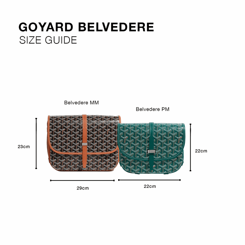 Goyard Goyardine Belvedere II Black Tan MM Messenger Bag – Trickey.store