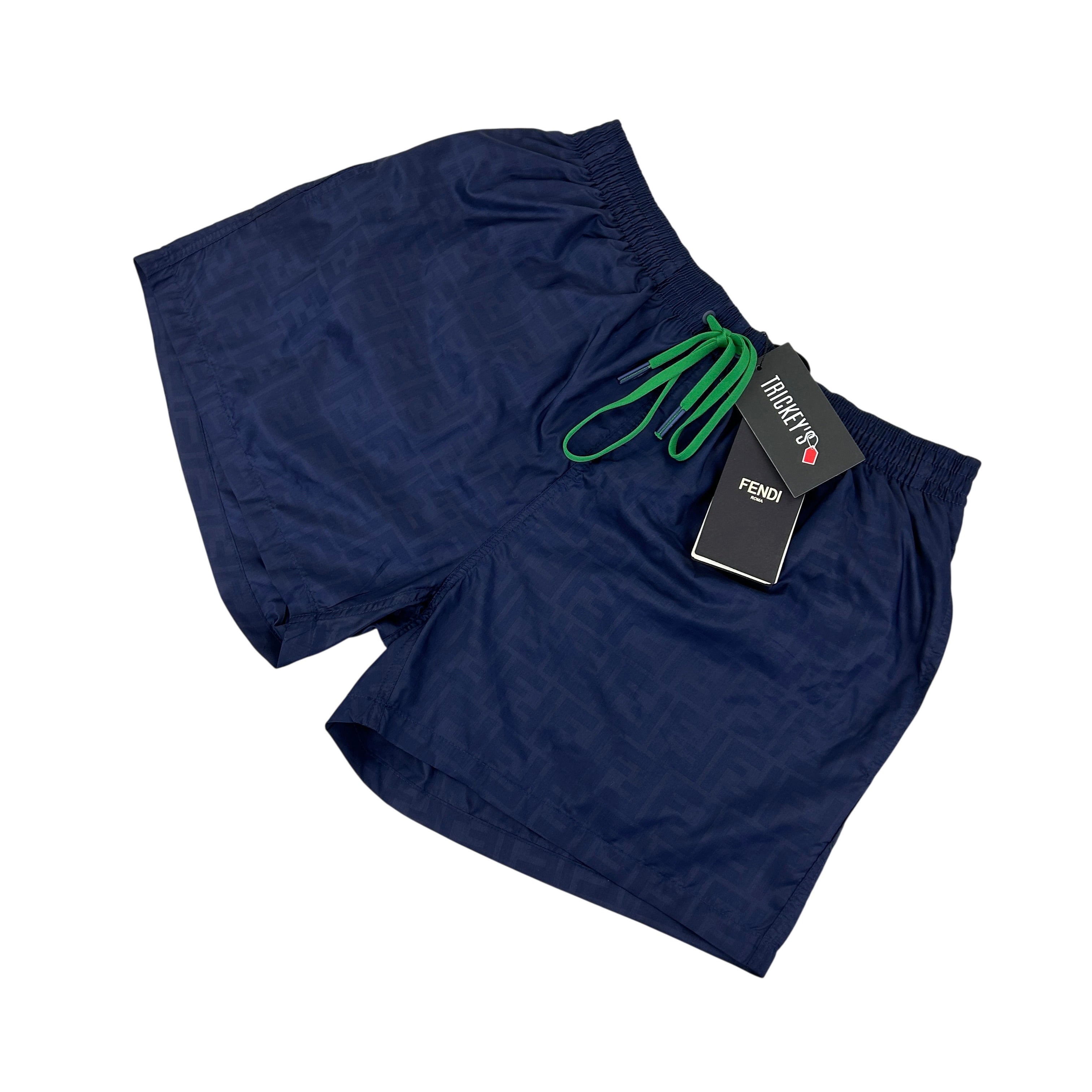 Fendi Men’s Navy Water Reactive Swim Shorts – Trickey.store