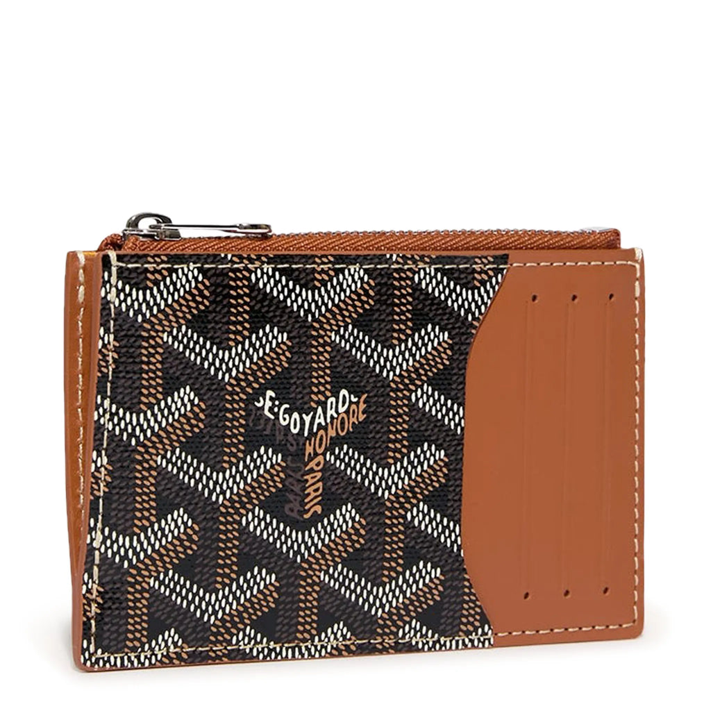 Goyard Bourbon Zipped Black Tan Card Holder – Trickey.store