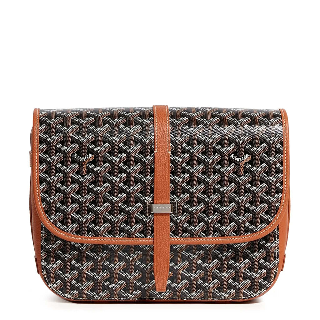 Goyard Goyardine Belvedere II Black Tan MM Messenger Bag – Trickey.store